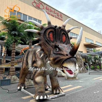 China Robotic Giant Animatronic Dinosaur Dino Park Styracosaurus Dinosaur Model Realistic Skin Texture for sale