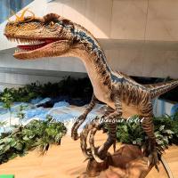 China Animatronic Velociraptor Dinosaur Model with Infrared Sensor Control for sale