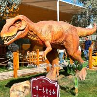 China Animatronic Velociraptor Dinosaur Model with Infrared Sensor Control for sale