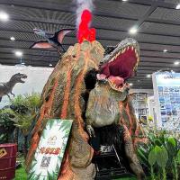 China Lifelike Robotic Animatronic Realistic Dinosaur Model For Amusement Park for sale