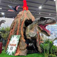 China Lifelike Robotic Animatronic Realistic Dinosaur Model For Amusement Park for sale