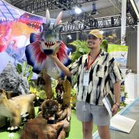 China Jurassic Park Life Sized Animatronic Dinosaur Model With Sounds And Movements for sale