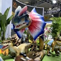 China Jurassic Park Life Sized Animatronic Dinosaur Model With Sounds And Movements for sale