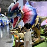 China Jurassic Park Life Sized Animatronic Dinosaur Model With Sounds And Movements for sale