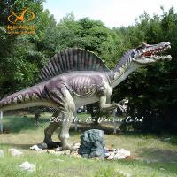 China Life Size Animatronic Dinosaur Steel Frame Silicone Rubber 3-50m for sale