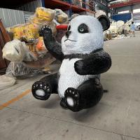China Lifelike Animatronic Animal / Animatronic Panda Model For Theme Park for sale