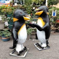 China Realistic Design Animatronic Animal Robot Animatronic Penguin For Children Entertainment Park for sale