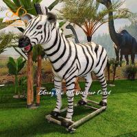 China Zoo Decoration Realistic Animatronic Animals Robotic Life Size Animatronic Zebra for sale