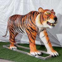China Amusement Park Simulation Realistic Animatronic Tiger 2m Length Custom Colors for sale