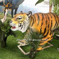 China 1.5m Length Realistic Animatronic Animal Tiger Head for Zoo Park for sale