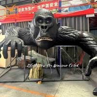China Custom Colors Robotic Lifesize Animatronic Animal Chimpanzee For Themed Park for sale