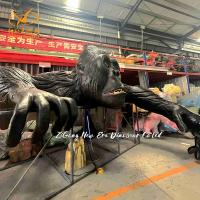 China Custom Colors Robotic Lifesize Animatronic Animal Chimpanzee For Themed Park for sale