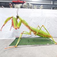 China Animated Giant Size Animatronic Insect Model Theme Park Animatronic Mantis for sale