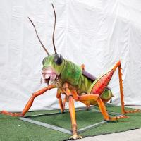 China Highly Realistic Animated Animatronic Mantis Artificial Insect For Amusement Park for sale