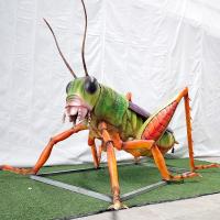 China Highly Realistic Animated Animatronic Mantis Artificial Insect For Amusement Park for sale