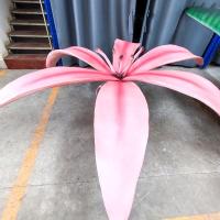 China Theme Park Animatronic Plant Flower Model Waterproof Anti Rust Customized Color for sale