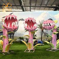 China Steel Frame Realistic Animatronic Piranha Flower Simulation For Plant Park or Exhibition for sale