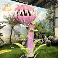 China Steel Frame Realistic Animatronic Piranha Flower Simulation For Plant Park or Exhibition for sale