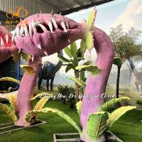 China Steel Frame Realistic Animatronic Piranha Flower Simulation For Plant Park or Exhibition for sale