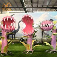 China Steel Frame Realistic Animatronic Piranha Flower Simulation For Plant Park or Exhibition for sale