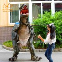 China Realistic Blue Dinosaur Costume for Adults Human Control 3-4m for sale