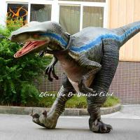 China Realistic Blue Dinosaur Costume for Adults Human Control 3-4m for sale