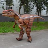 China Custom Size Adult Realistic Dinosaur Costume , Vibrant Color Lifelike Dinosaur Clothes for sale