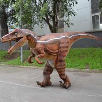 China Custom Size Adult Realistic Dinosaur Costume , Vibrant Color Lifelike Dinosaur Clothes for sale
