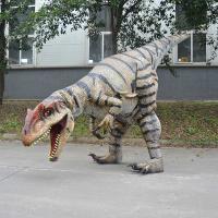 China Realistic Dino Suit 3-4m Human Control Steel Frame Silicone Rubber for sale