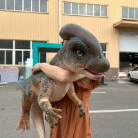 China Animatronic Triceratops Realistic Dinosaur Hand Puppet With Roaring For Park And Show for sale