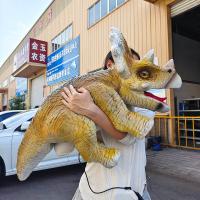 China Realistic Animatronic Baby Dinosaur Puppet for Dino Park and Show for sale