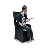 China Custom Halloween Zombie Props Animatronic Electric Chair With Infrared Sensor for sale