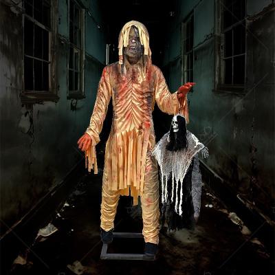 China Easy Assemble Haunted Mansion Props Animatronic Halloween Ghost 1.8m-2.2m for sale