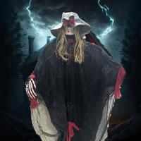 China Customized Color Electric Scary Witch Prop For Halloween Decorations for sale