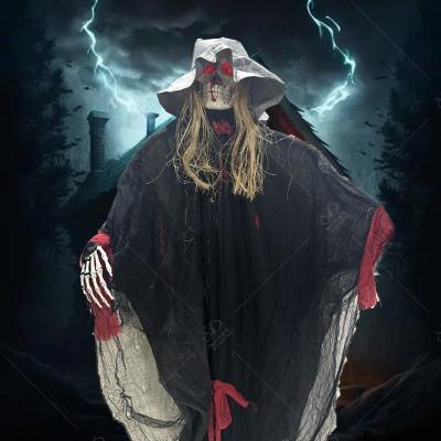 China Customized Color Electric Scary Witch Prop For Halloween Decorations for sale