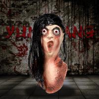 China Terror Scary Halloween Haunted Mansion Props Zombie Latex Ghostface Mask Adult Size for sale