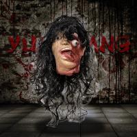China Haunted House Latex Zombie Mask Realistic Color Painting For Adult Cosplay for sale