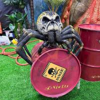 China Halloween Celebration Animatronic Haunted House Spider Prop Color Painting Customizable for sale
