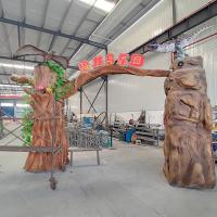 China Custom Lifelike Animatronic Dinosaur Gate for Theme Parks for sale
