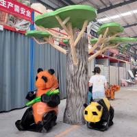 China Fully Customizable Animatronic Panda Model Orange Color Weather Resistant for sale