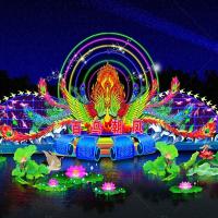 China Themed Chinese Traditional Lantern Customized Light Show Handcrafted Lantern for sale