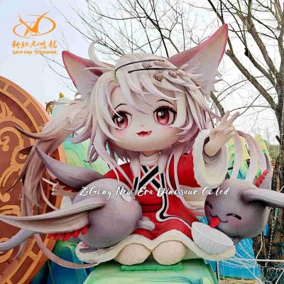 China Custom Decoration Waterproof Silk Chinese Festival Lantern Steel Frame Material for sale