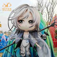 China Custom Decoration Waterproof Silk Chinese Festival Lantern Steel Frame Material for sale