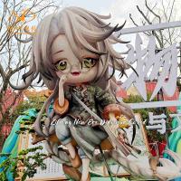 China Custom Decoration Waterproof Silk Chinese Festival Lantern Steel Frame Material for sale