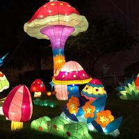 China Waterproof Silk Lantern Arts , Festival Decoration Traditional Chinese Lantern for sale