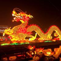 China Waterproof Silk Lantern Arts , Festival Decoration Traditional Chinese Lantern for sale