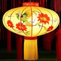 China Waterproof Silk Lantern Arts , Festival Decoration Traditional Chinese Lantern for sale