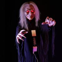 China Customized Color Electric Scary Witch Prop For Halloween Decorations for sale