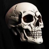 China Animatronic Halloween Ghost Skull Haunted House Prop Holiday Party Decorations for sale