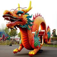 China Realistic Custom Animatronic Model Chinese Dragon Ride Interactive Design for sale